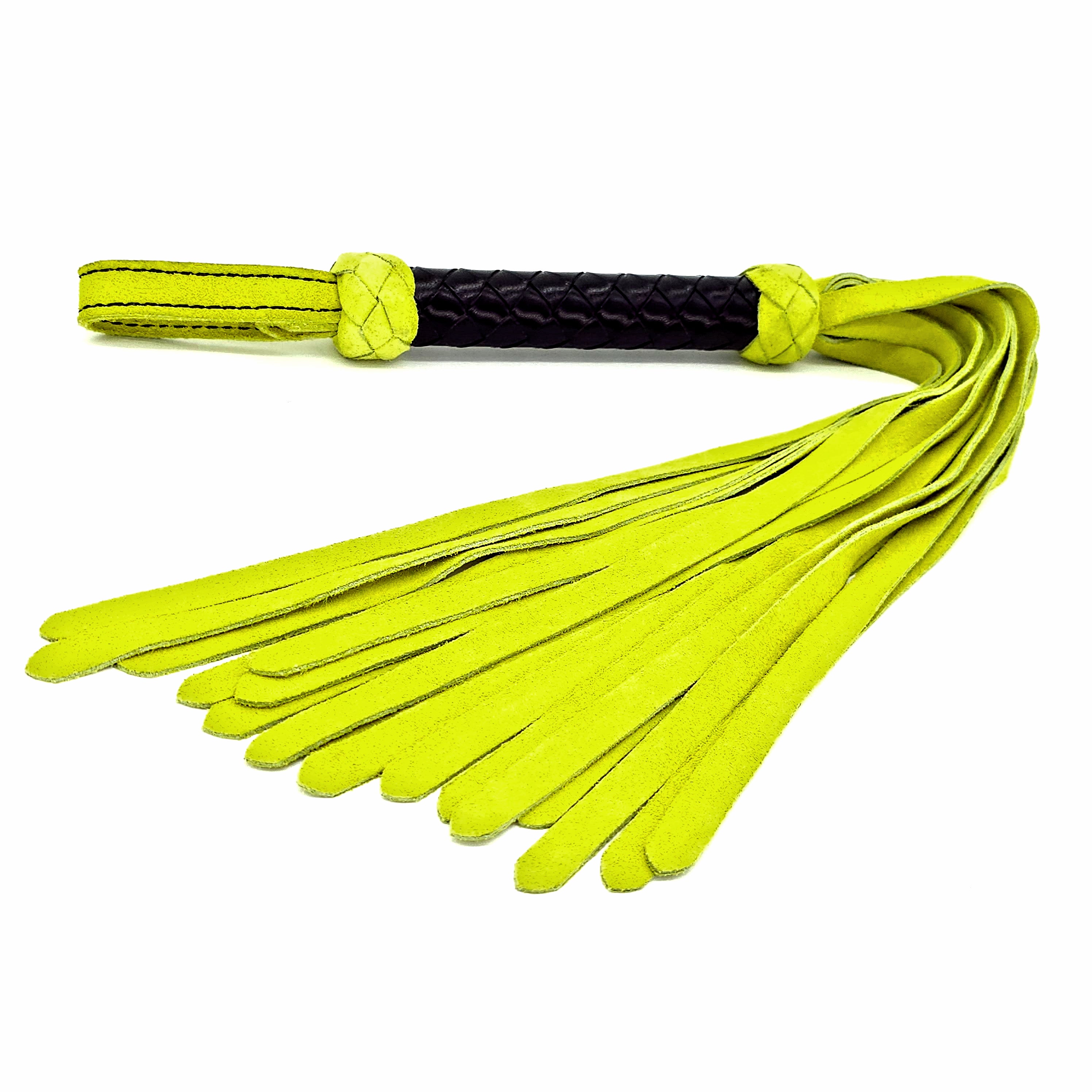 Classic Flogger - Lime Green Suede – 6Whips
